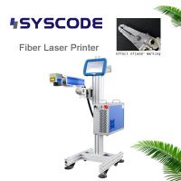 China 100W Industrial Fiber Laser Marking Machine with 12,000mm/s Speed and 0.01mm Precision for Metals and Plastics for sale