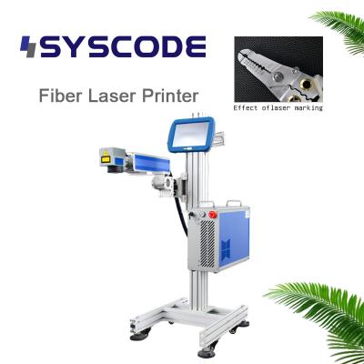China 100W Industrial Fiber Laser Marking Machine with 12,000mm/s Speed and 0.01mm Precision for Metals and Plastics for sale