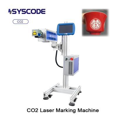 China CO2 Laser Marking Machine 30W 10.2μm Benchtop Flying Coder for Non-Metal Packaging for sale