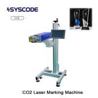 China 40W CO2 Laser Marker 280m/min Production Line Rubber Marking Machine for sale