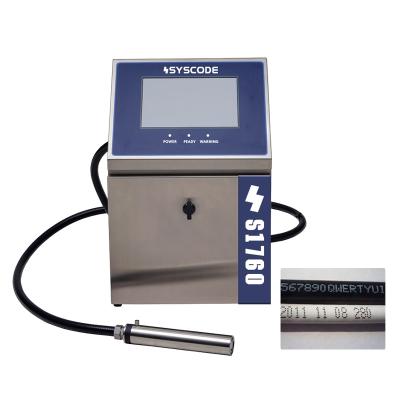 China S1760 Industrial CIJ Inkjet Printer 5 Line 5x5 Dot Matrix 285m/min Coding Machine for sale