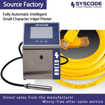 China Syscode 1360 CIJ Printer IP66 for Cable Wire Coding 345 m/min Speed 50μm Nozzle for sale