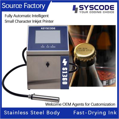 China Syscode 1360 Industrial Inkjet Printer 50 Micron Nozzle 345 m/min IP55/IP66 for sale