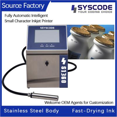 China Syscode 1360 Industrial Inkjet Printer IP55 50 Micron Nozzle 345 m/min 4 Line Printing for sale
