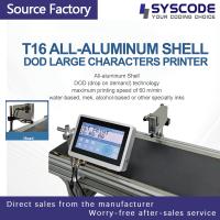 China T16 Series DOD Large Character Inkjet Printer - 60m/min Speed, 10-50mm Print Height, All-Aluminum Industrial Coding Solution for sale
