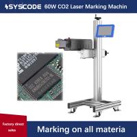 China 60W CO2 Laser Marking Machine - High-Speed Non-Metal Coding System for PET, Plastic & Leather for sale