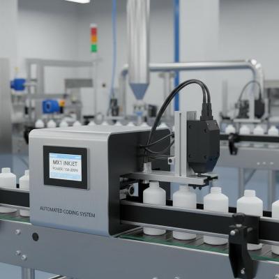 China MX1 Inkjet Printer Continuous Inkjet Printer Industrial Extrusion Lines Power Consumption 150-200W Automated Coding System for sale