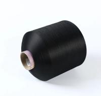 China 100% FDY Bright 150D Diamond Yarn Black Polyester Textured Yarn For Label for sale