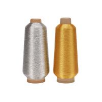 China Ms Type Lurex Embroidery Thread Gold Metallic Silver Yarn 75D Yarn Count for sale