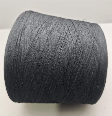 China 10s/2 Flame Retardant Carbon Fiber Yarn Manufacturers Black Limiting Oxygen Index (LOI) 40+ Preoxidized Fiber for sale