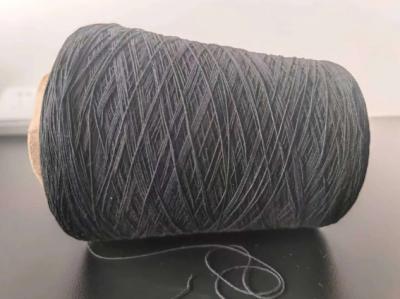 China 20s/2 Black Preoxidized Carbon Fiber Yarn Flame Retardant LOI 40+ For Spinning for sale
