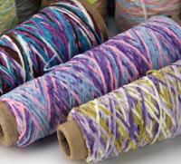 China Anti Pilling 12nm Glitter Chenille Yarn Dyed And Raw White Ring Spun for sale