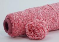 China Two Mix Color Chenille Yarn Chunky Dyed 50% Polyester 50% Cotton Blended White Dot for sale