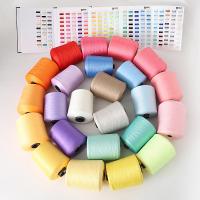 China Polyester Yarn 150 48 Strand Filament Dacron Recycled Dty Weft Making 20S 3 Ring Blended 50D 600D Garment Material for sale