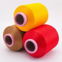 China 1120D Elasticity 13% 87% 620D 150/72+40D Polyester Spandex Yarn 150D Dyed 2075 Raw 300D for sale