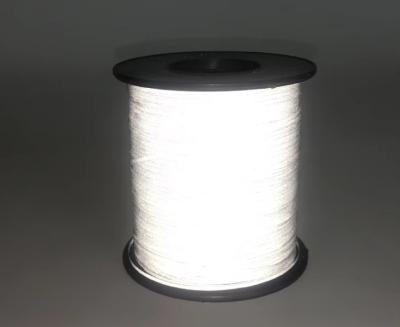 China Industrial Sewing Reflective Yarn Silver Reflective Thread For Embroidery Grey Reflective Materials for sale