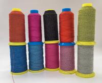 China 100% Polyester Colorful Rainbow Double Side Reflective Yarn For Knitting Wash Durability 0.25mm 0.5mm 1mm for sale