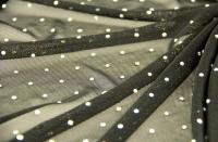 China Four Side Elastic White Polyester Mesh Ironing Three Dimensional Diamond Yarn Colorful Stage Clothing for sale