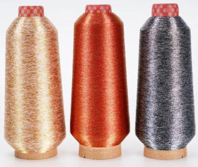 China Japanese Knitting Pure Metallic Yarn Embroidery Lurex Yarn Polyester Gold Yarn for sale