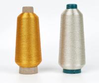 China 150d Pure Gold And Pure Silver Metallic Embroidery Yarn Gassed Technics for sale
