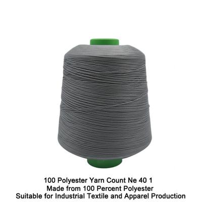 China 100 Polyester Yarn Count Ne 40 1 Made from 100 Percent Polyester Suitable for Industrial Textile and Apparel Production for sale
