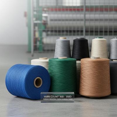 China Uniform Industrial Polyester Yarn Featuring Yarn Count 30D 350D Ideal for Durable Industrial Textile Manufacturing for sale