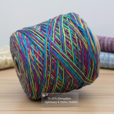 China Raw Pattern Bright Polyester Yarn Providing 15-25 Percent Elongation Excellent Material for Upholstery and Home Textiles for sale