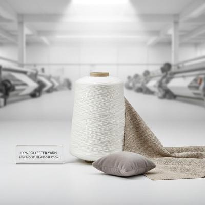 China Upholstery 100 Polyester Yarn Low Moisture Absorption Suitable for Heavy Duty Textile Fabric and Upholstery Applications for sale