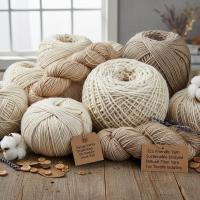China Gauge Varies Depending On Needle Hook Size Eco Friendly Yarn Sustainable Undyed Natural Fiber Yarn For Textile Industry for sale