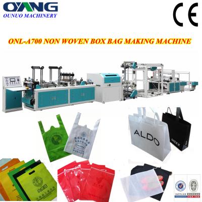 China ONL-A700 Model 2013 high speed non woven box bag making machine for sale
