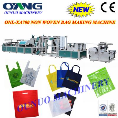 China ONL-XA700 Latest design high speed automatic non woven box bag making machine with handle for sale