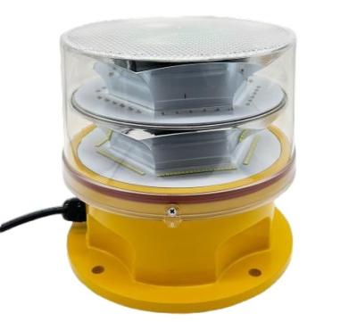 China ICAO Annex 14th Compliant LED Aviation Obstruction Light with 100,000 Hours Lifespan and IP66 Waterproof for sale