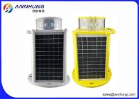 China High Brightness Solar Powered Aviation Lights / Tower Obstruction Lighting for sale