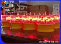 China Red Color Low Intensity  Solar Obstruction Light  For Electric Tower And High - Rise Building for sale