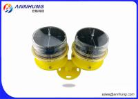 China Double Low Intensity LED Solar Obstruction Light For Wind Turbines /  High Rise Building for sale