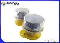 China OB Solar Powered LED Aviation Obstruction Light With Photocell PC Material for sale