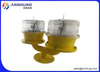 China OB Solar Powered LED Aviation Obstruction Light With Photocell PC Material for sale