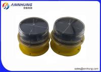 China Solar Powered Aircraft Warning Light On Towers Vibrations And UV Protection for sale