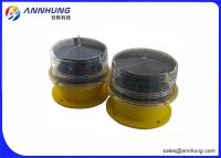 China Solar Powered Aircraft Warning Light On Towers Vibrations And UV Protection for sale