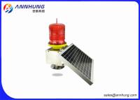China Aluminium Base Solar Aviation Obstruction Light with Anti UV PC Lens for sale