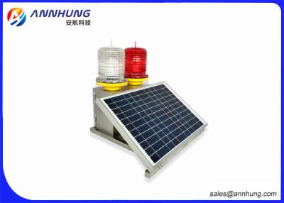 China Double Solar Aviation Obstruction Light For Large Engineer Machinery for sale