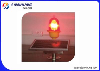 China Self - Contained Solar Aviation Obstruction Light For High Pole / Tower Crane for sale