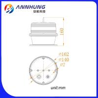 China Monocrystalline Silicon 10cd Solar Single Aviation Obstruction Light 20fpm For Building for sale