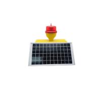 China Solar Aviation Obstruction Light with ≥32.5cd Intensity >100,000 Hours LED Life and Vertical Divergence ≥10 Degrees for sale