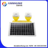 China Solar Powered IP66 Waterproof Double Aviation Obstruction Light with 100,000 Hours Lifespan and Dusk-to-Dawn Operation for sale