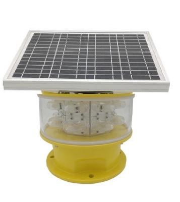 China Medium Intensity Solar Powered Aviation Lights High Chimney Bulding Safety for sale