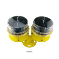 China 32.5cd Low Intensity Solar Powered Flashing Red Light , High Building Safety Lights for sale