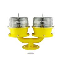 China Low Intensity Solar Aviation Obstruction Light GPS Sync Flashing Lamp 360° Beam Angle for sale