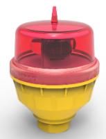 China LED Red Solar Powered Low Intensity Double Aviation Obstruction Light AH-LI-B2 for sale