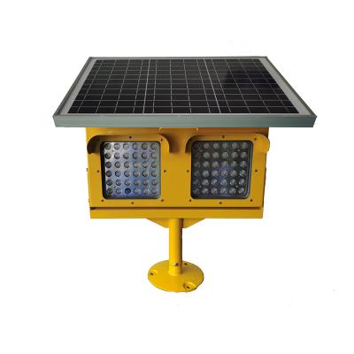 China IP66 50fpm Solar Runway Guard Light Yellow Flashing ICAO Annex 14 for sale